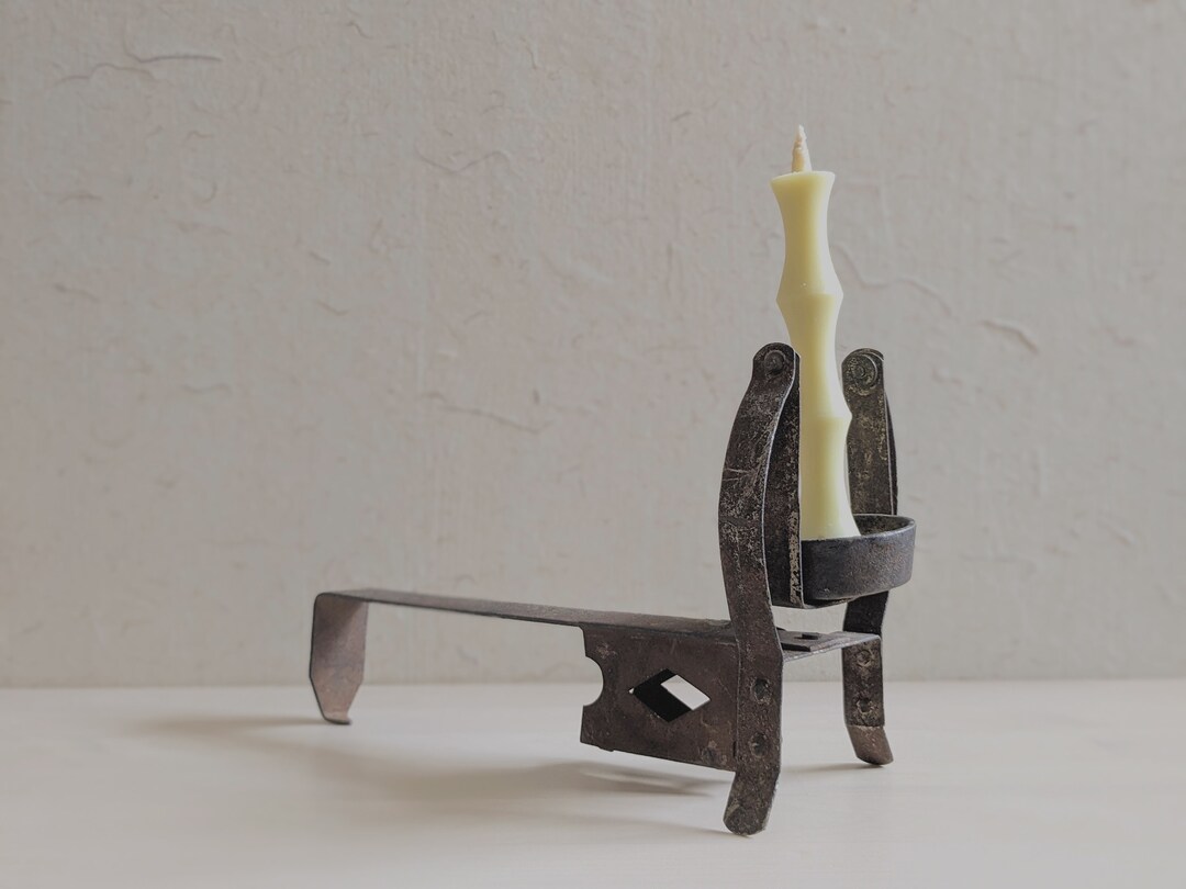 Antique Japanese Candle Holder – Adjustable Handle & Wall-mountable ...