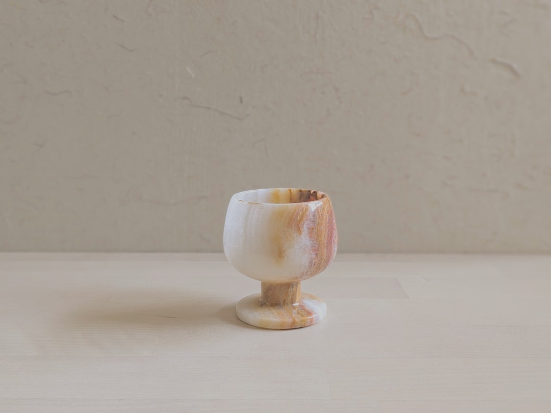 Vintage Onyx Goblet - Etsy