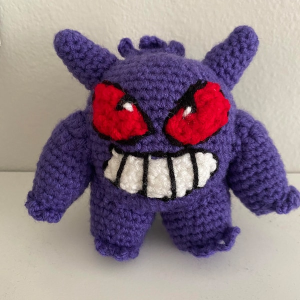 Crochet Gengar Pattern - Etsy