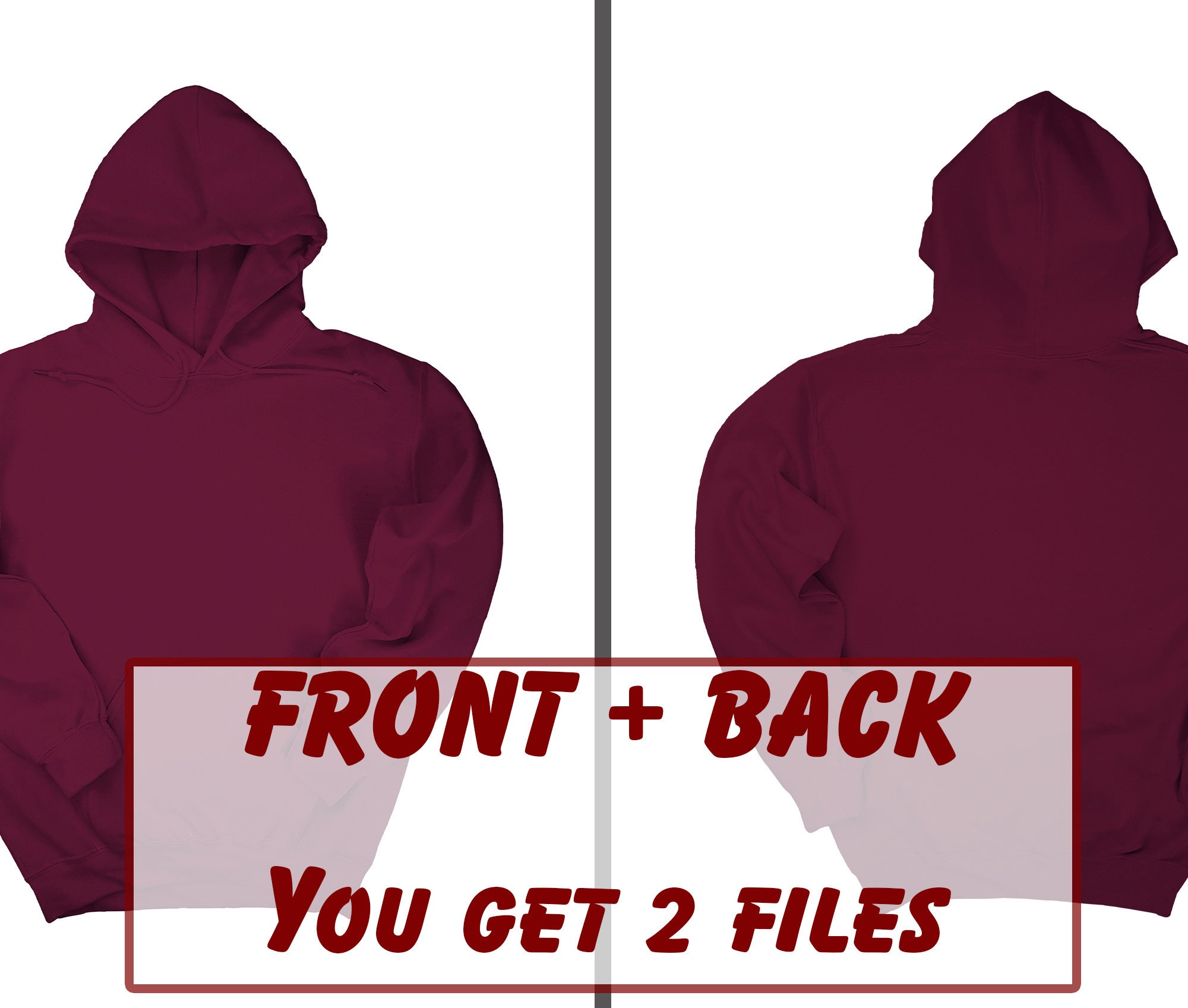 Hoodie Template Front And Back