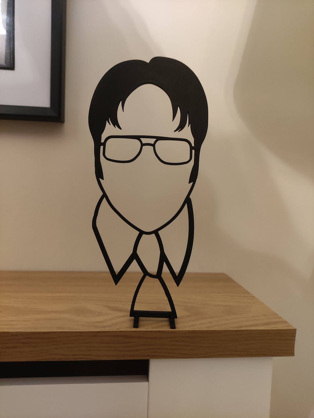 Dwight Schrute the Office Line Style Sculpture made of Plastic Home ...