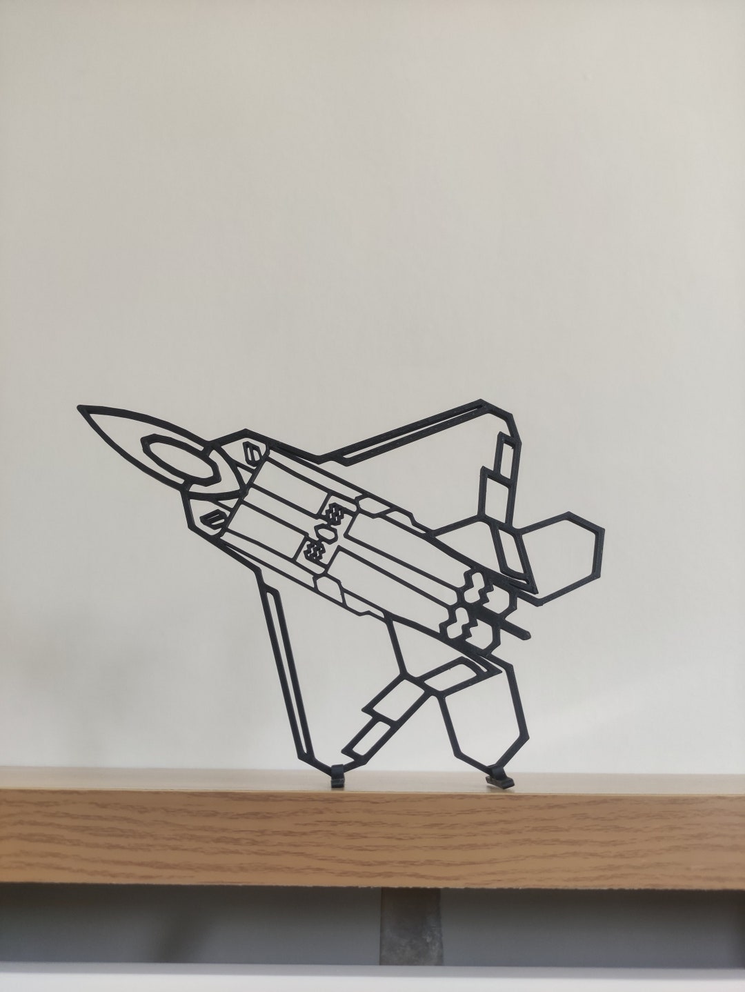 F22 Raptor | Line Style Sculpture (made of Plastic) | Home Decoration ...