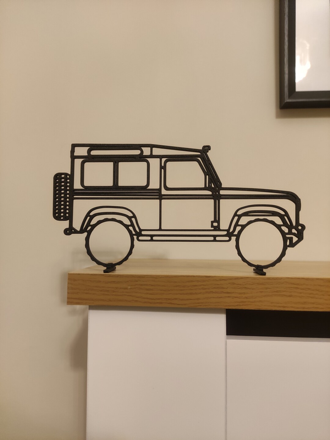 Classic British 4x4 | Line Style Sculpture (made of Plastic) | Home ...