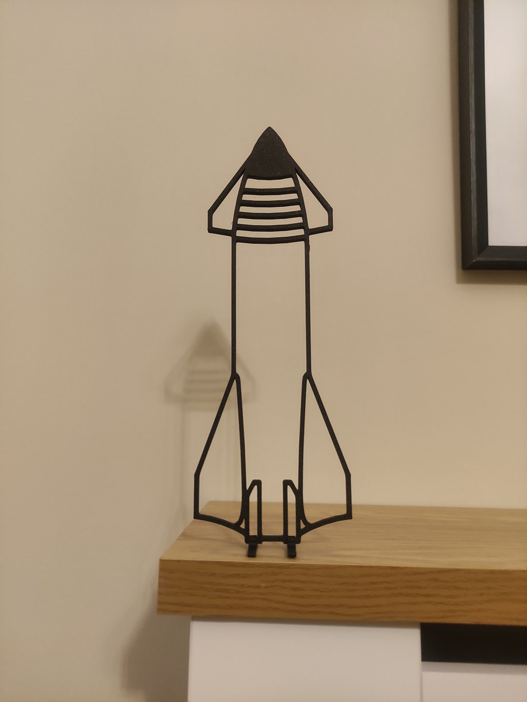 Spacex Starship Wire Frame Style Sculpture Home Decoration - Etsy UK