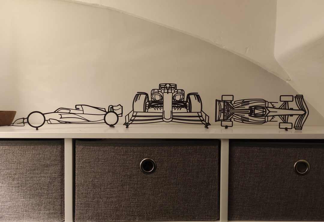 Formula Style Car Collection | Line Style Sculpture (made of Plastic ...