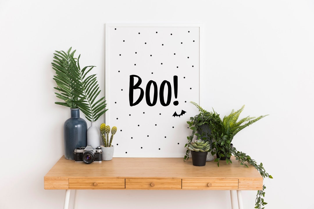 BOO Halloween Print Halloween Print A4 Print Fall Decor Autumn Decor ...