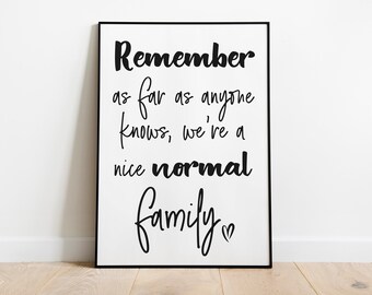 Nice Normal Family | Etsy