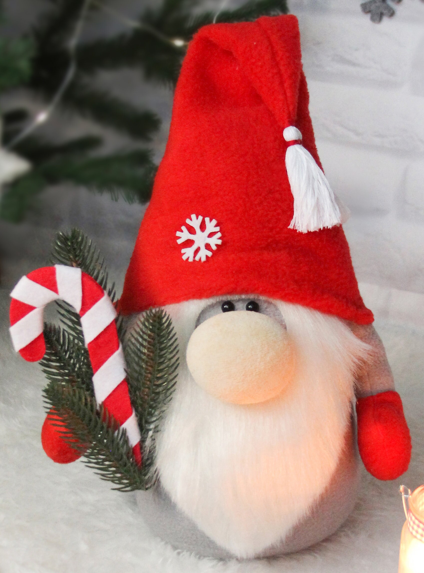Christmas Gnome PDF Sewing Pattern - Scandinavian Gnome Step-by-step ...
