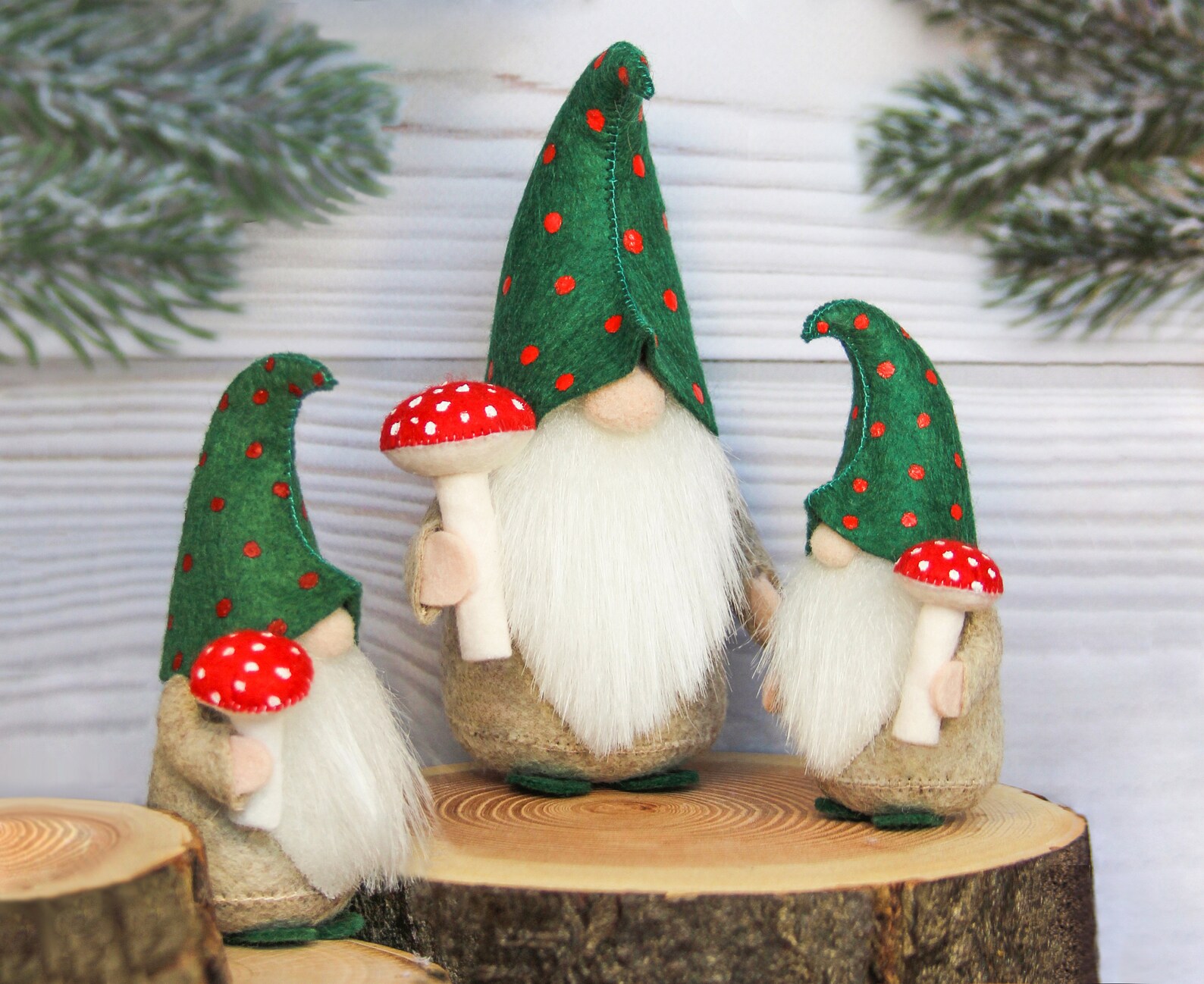 Make Your Own Forest Gnome With Mushroom Sewing KIT DIY Craft Kit Sew ...