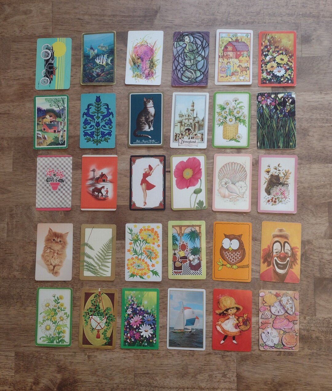 Set of 30 Vintage Playing Cards, Swap Cards, Craft Supply - Etsy