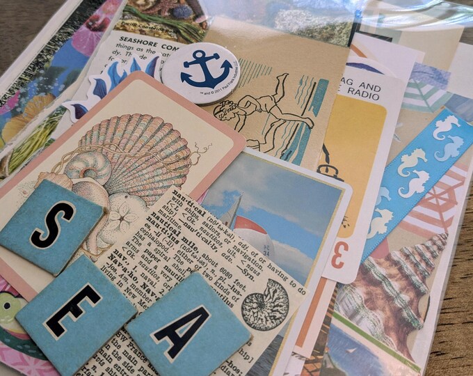 Summer Beach Ephemera Pack, Scrap Pack, Junk Journal Supplies - Etsy