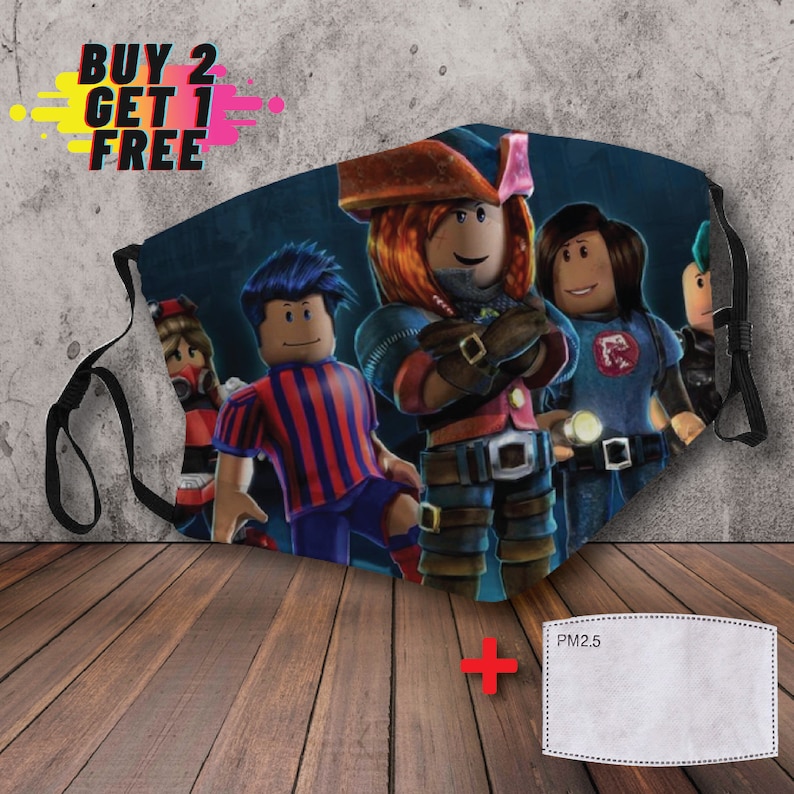 Roblox Face Mask For Kids Kids Face Mask With Filter Kids | Etsy