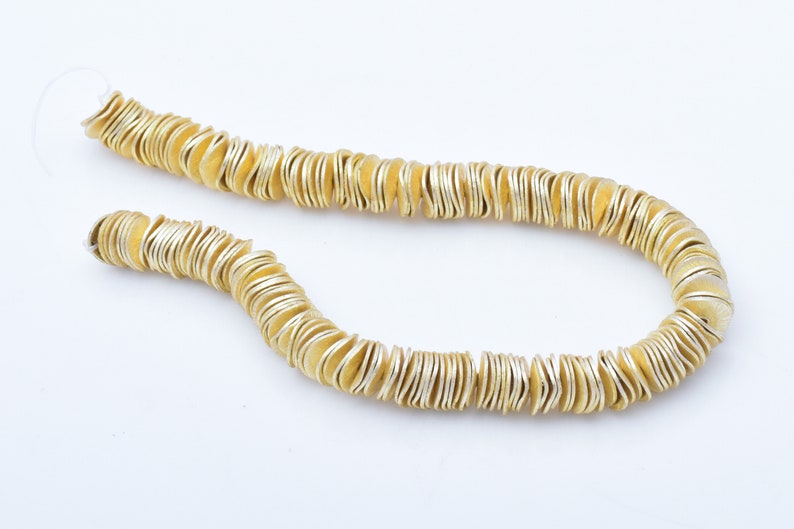 8 Inch Strand of 8mm Brushed Wavy Disc 14kt Gold Tone 211 Pcs - Etsy