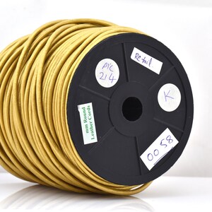 3mm Metallic Gold Leather Cord - Round - Premium Quality - Indian ...