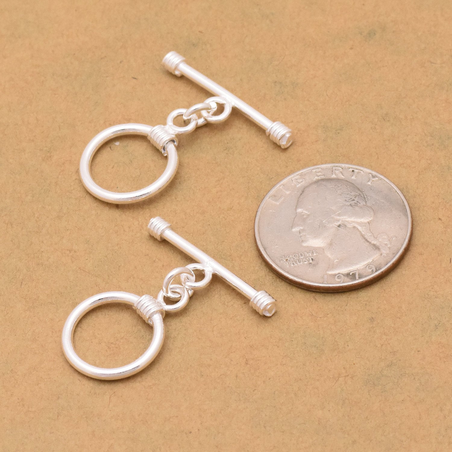 Silver Toggle Closures 2 Sets Shiny Silver Plated Round Bali - Etsy ...
