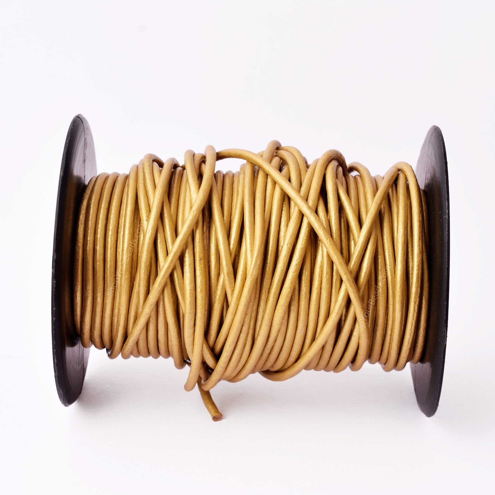 3mm Metallic Gold Leather Cord Round Premium Quality - Etsy