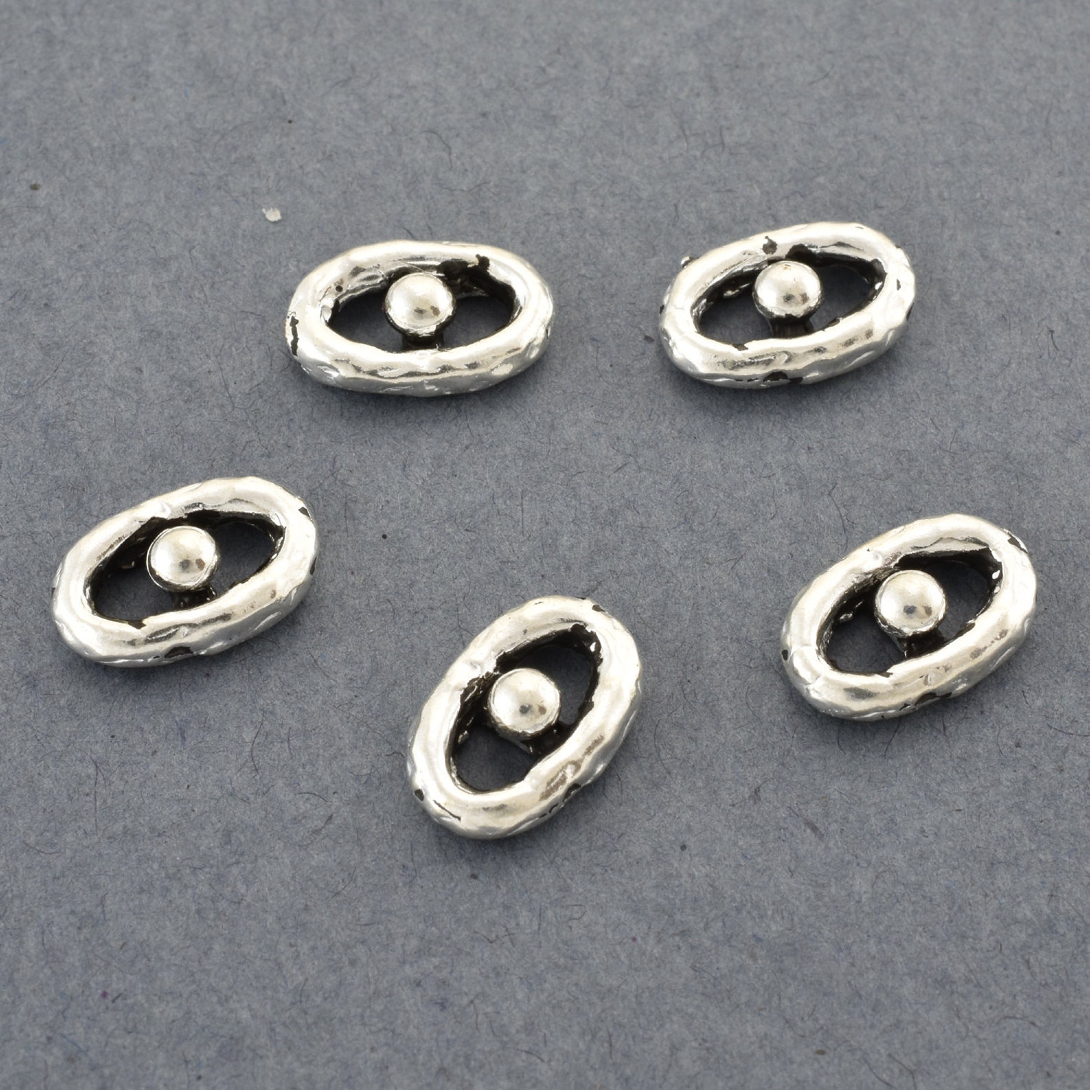 10mm 5pcs Silver Connector Links Handmade Silver Plated - Etsy
