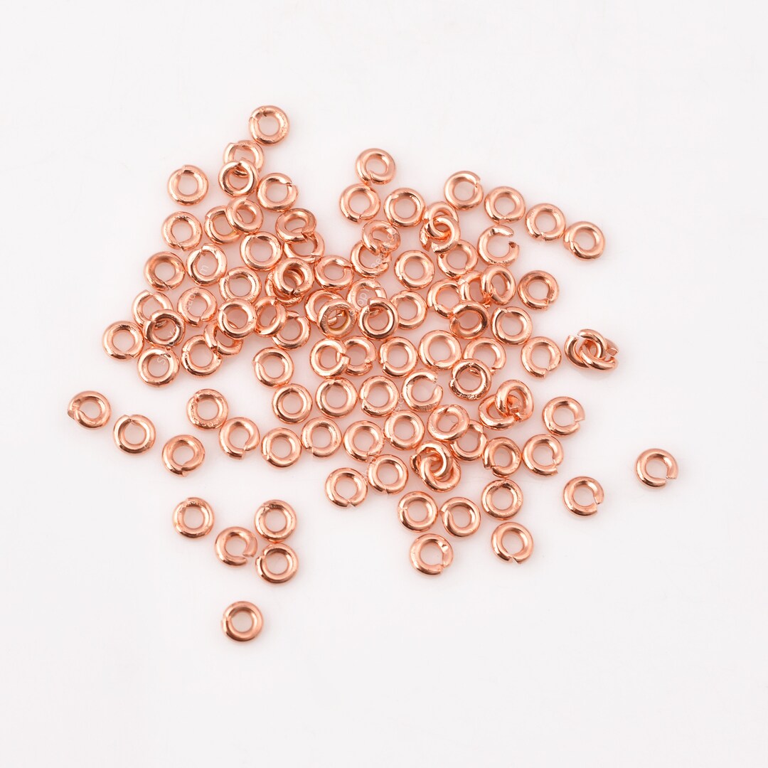 Copper Jump Rings 3mm - 460pcs, Open / Split Copper Plated Open Wire ...