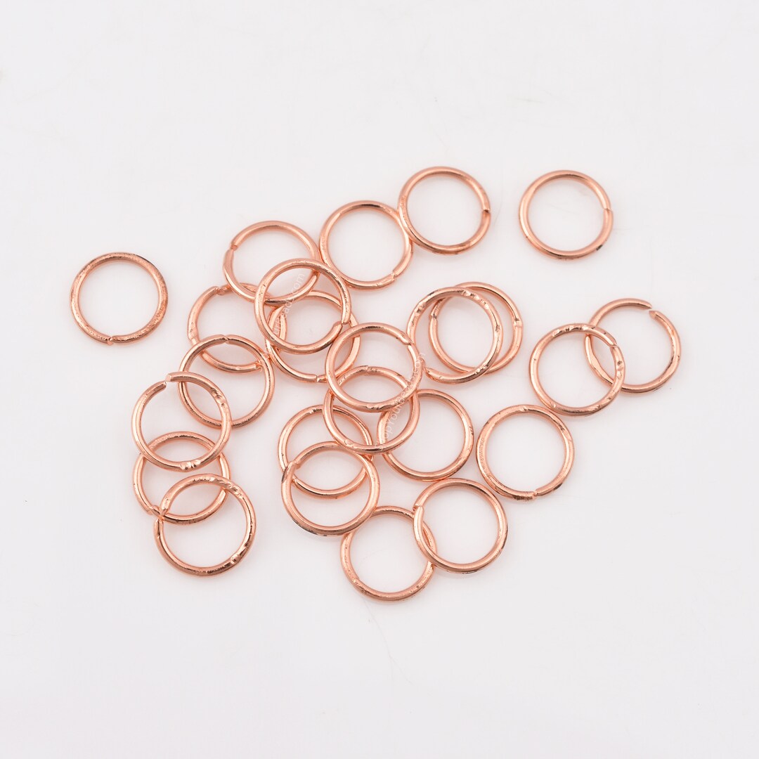 Copper Open Jump Rings 8mm - 140pcs, Copper Plated Open / Split Wire ...