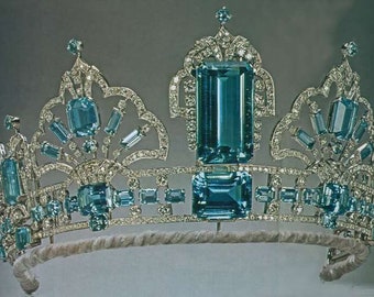 Blue Topaz Tiara - Etsy