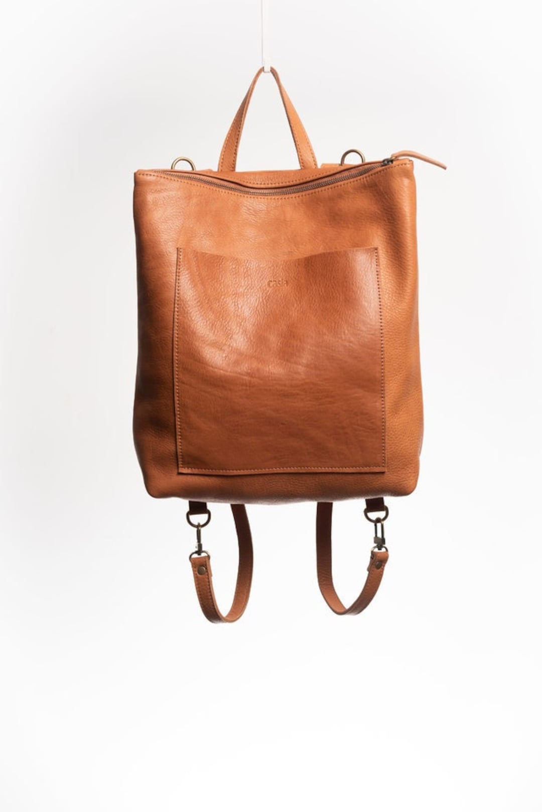 Minimalist Leather Backpack: the Ultimate Convertible Laptop - Etsy