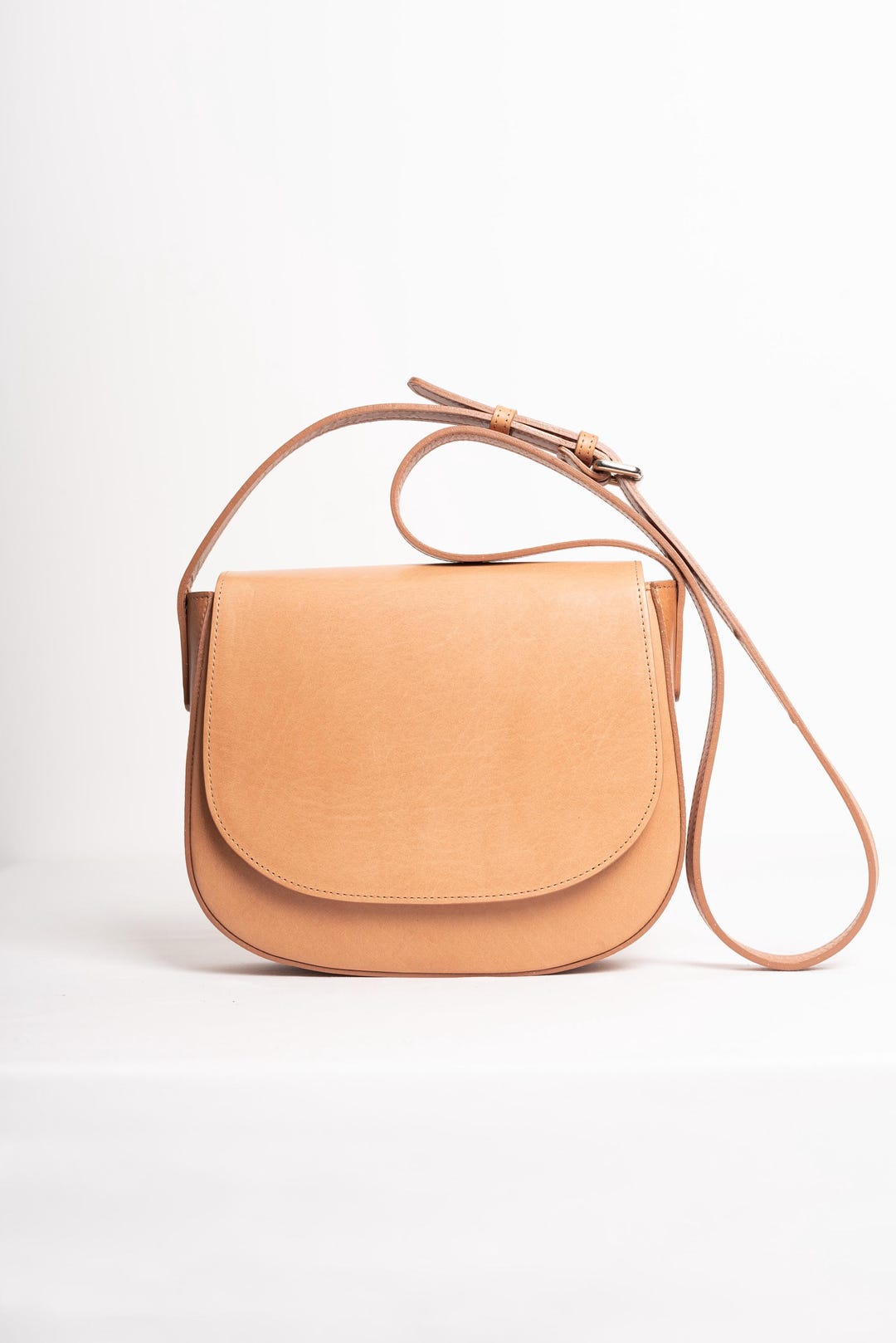 Minimalist Leather Handbag | Brown Leather Crossbody Purse | Leather ...