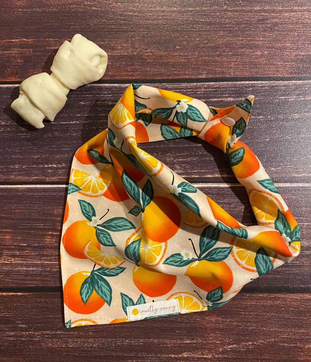 Fruit Dog Bandana, Orange Dog Bandana, Orange Slices, Cute Dog Bandana ...