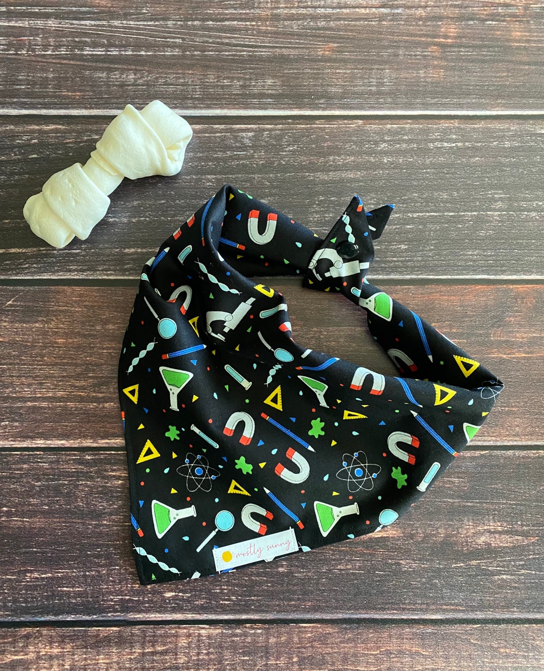 Science Dog Bandana, Chemistry Dog Bandana, Science Themed Gift ...