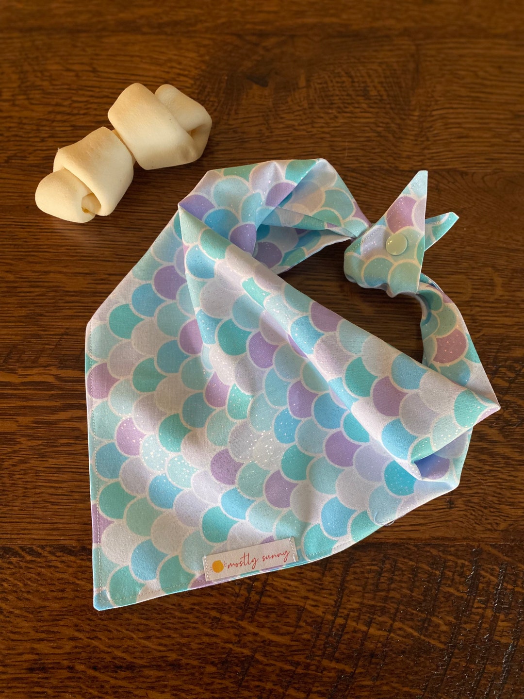Mermaid Dog Bandana, Sea Creature Dog Bandana, Girl Dog Bandana, Summer ...