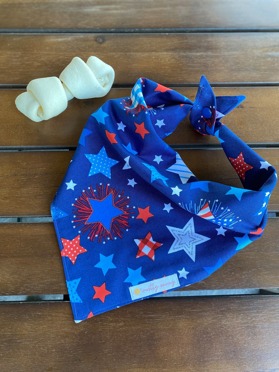 Patriotic Dog Bandana, Fourth of July Dog Bandana, Independence Day ...