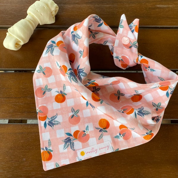 Peach Dog Bandana - Etsy