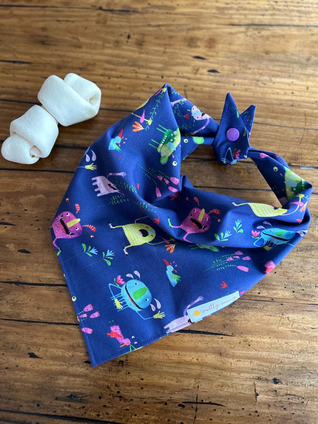 Monster Dog Bandana, Alien Dog Bandana, Monster Themed Gift, Alien ...