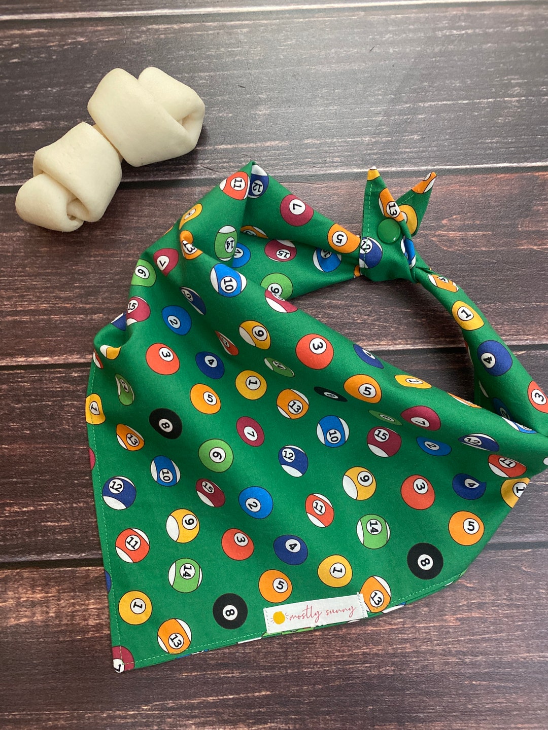 Billiards Dog Bandana, Pool Dog Bandana, Pool Ball Dog Bandana, Pool ...