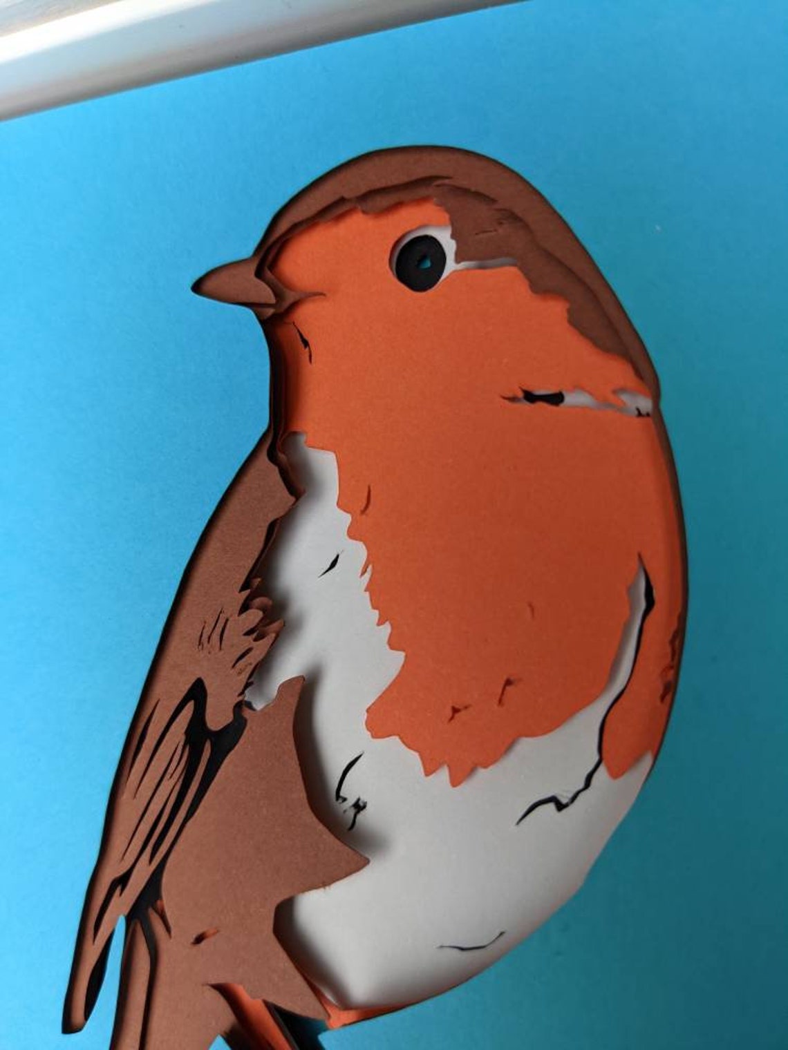 Robin Papercut 3d Layered Art Picture - Etsy UK