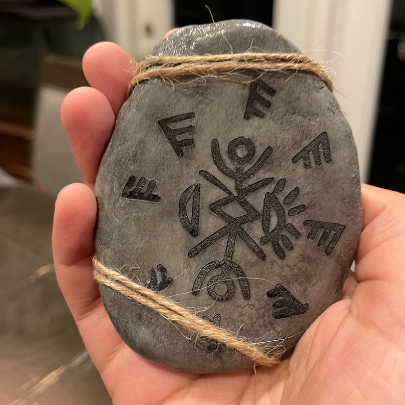 Talisman Replica Inspired by From Tv Series, Prop, Engraved Stone ...