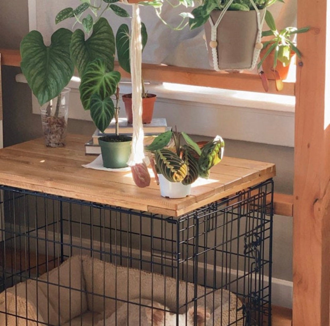 Dog Bed Wire Crate Cover, Dog Kennel Cover, Dog Kennel Wood Top, Wooden ...