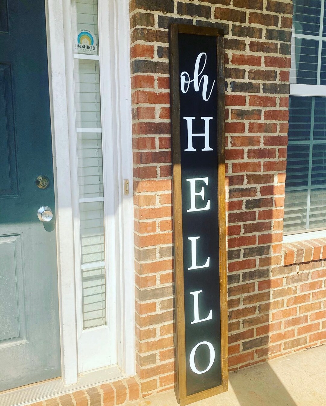 Oh Hello Porch Sign, 6 Foot Porch Sign, Welcome Sign, Farmhouse Decor ...
