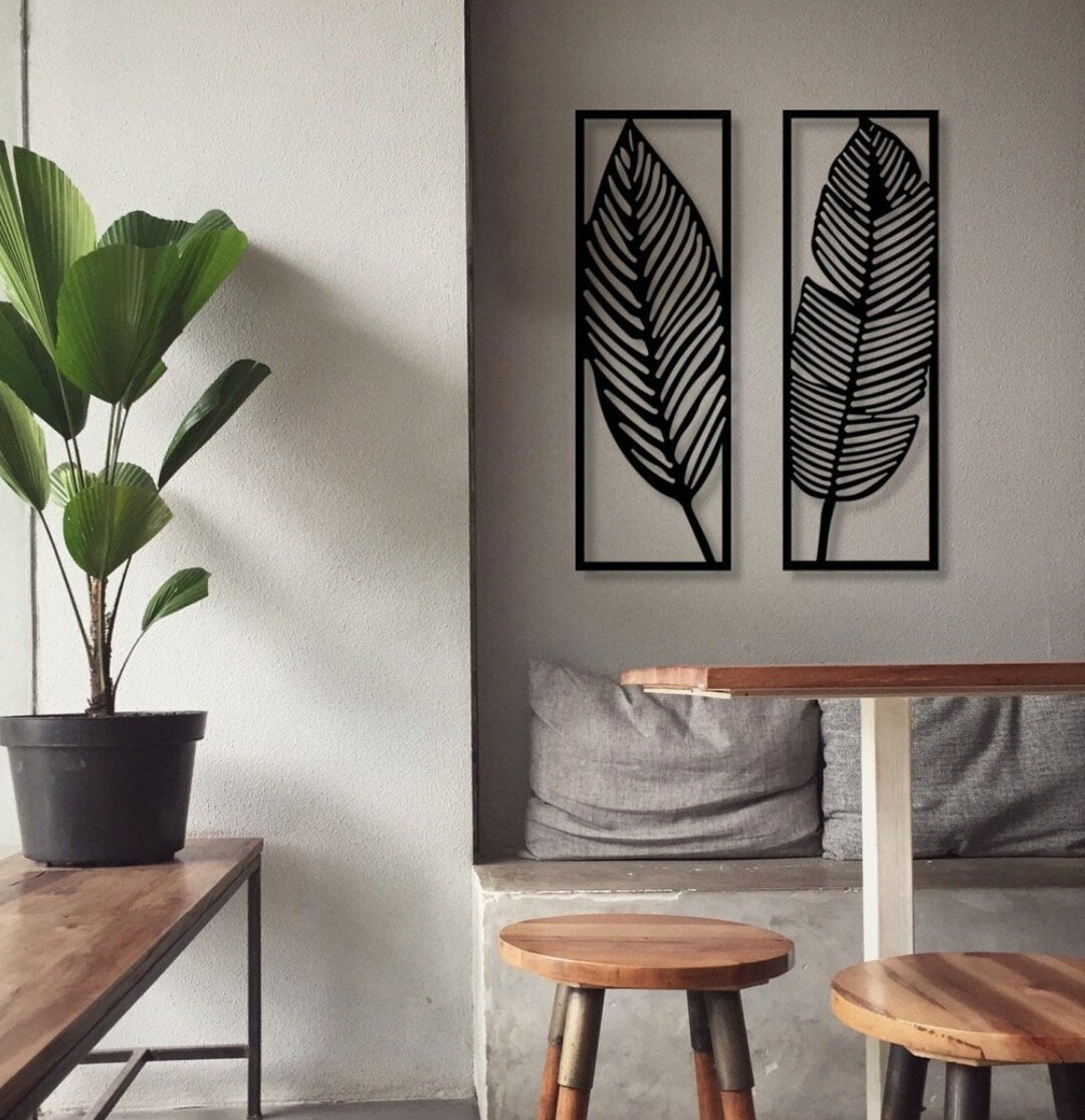 Leaf Wood Wall Art, Nature Wall Decor, Wood Wall Art, Panel Wood Art ...