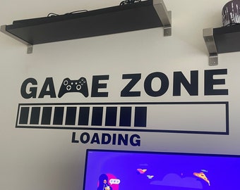 Game Zone Wall Decal: Gamer Room Decor - Etsy
