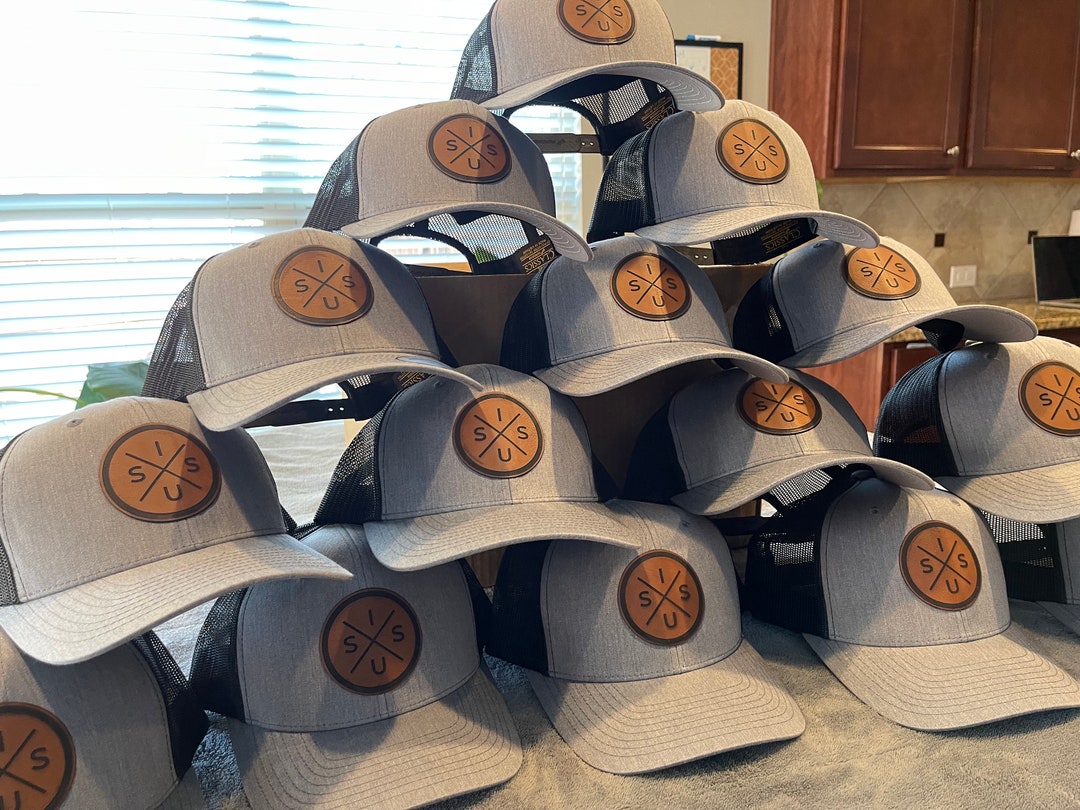Bulk Business Logo Hats, Custom Patch Hat, Bulk Pricing, Leatherette ...