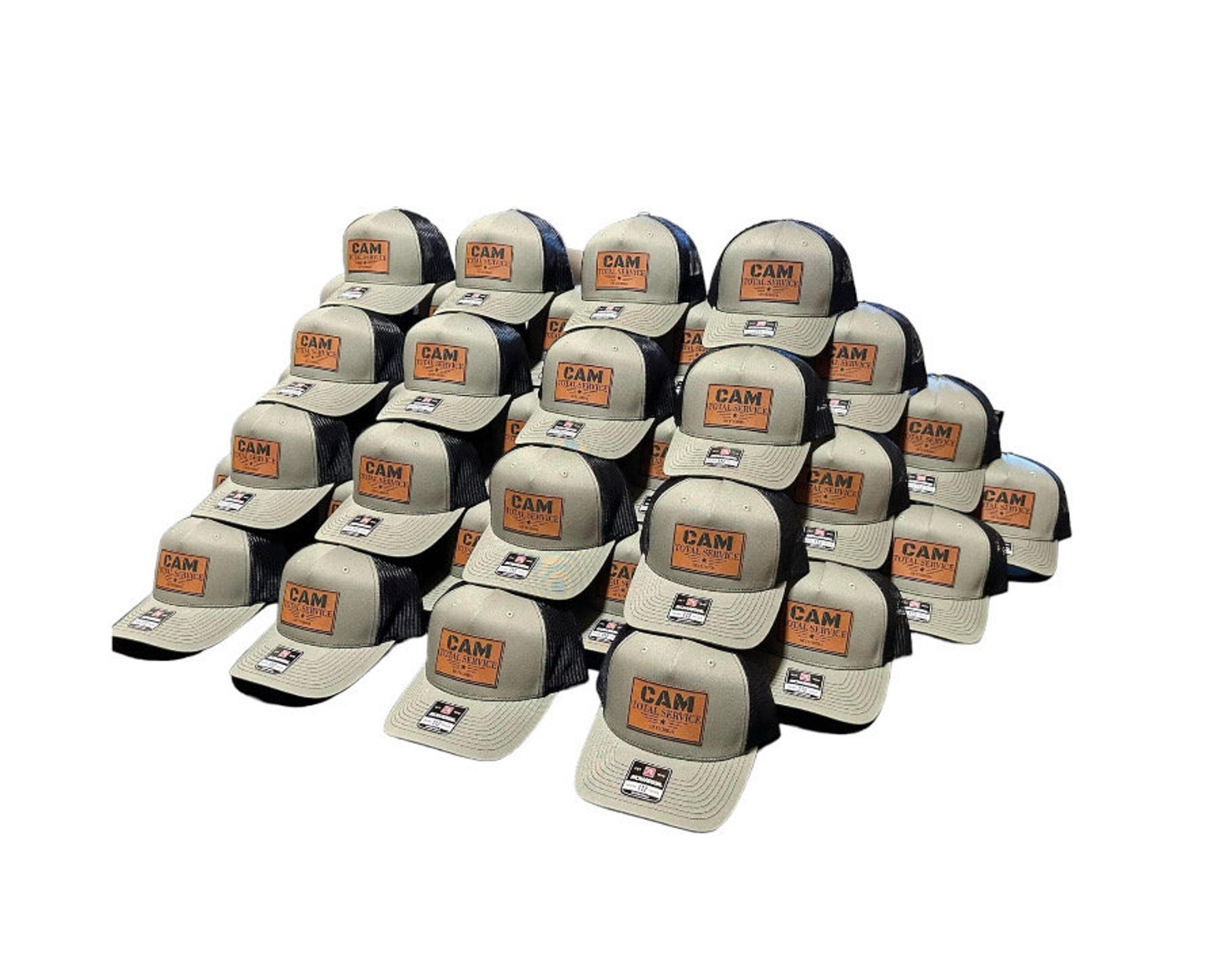 Custom Bulk Logo Hats | Personalized Leatherette Patch Hats ...