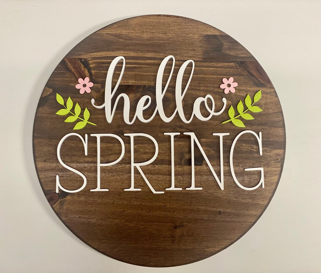 Easter Front Door Decor, Hello Spring Door Hanger, Spring Decor, Door ...