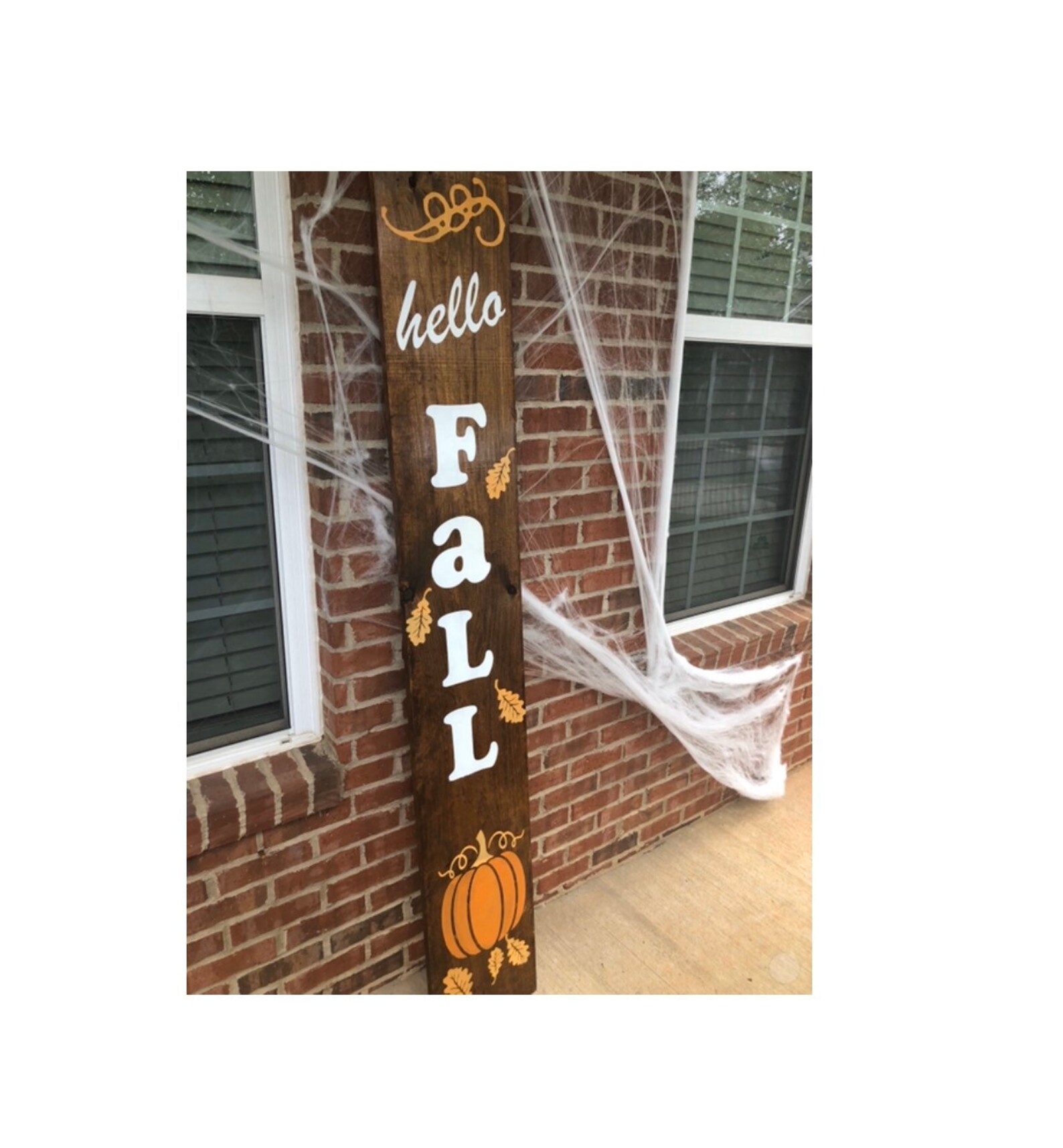Fall Porch Decor Hello Fall Porch Sign Fall Decor Porch | Etsy