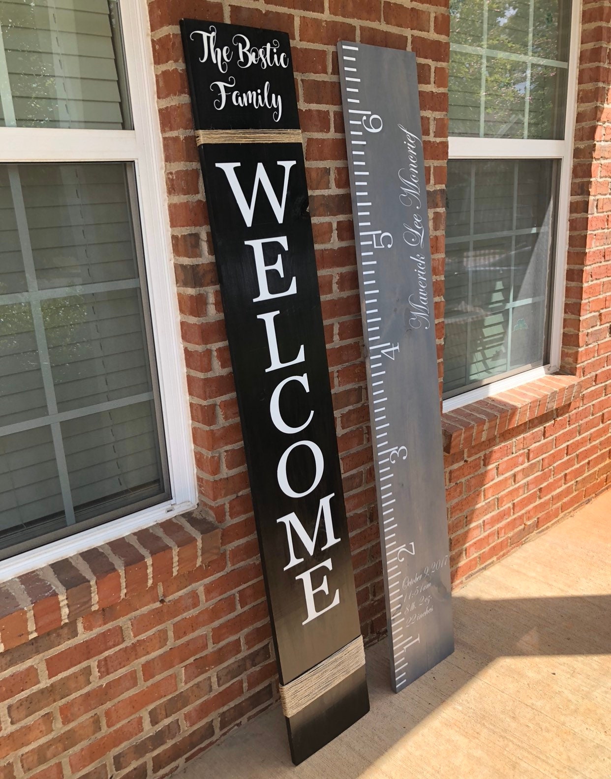 Personalized Rustic Wood Welcome Sign - 6ft Porch Decor - Etsy