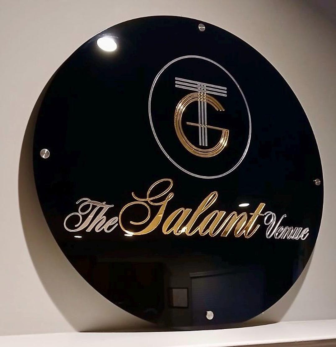 Custom Business Logo Sign: 3D Laser Cut Acrylic, Indoor/outdoor - Etsy
