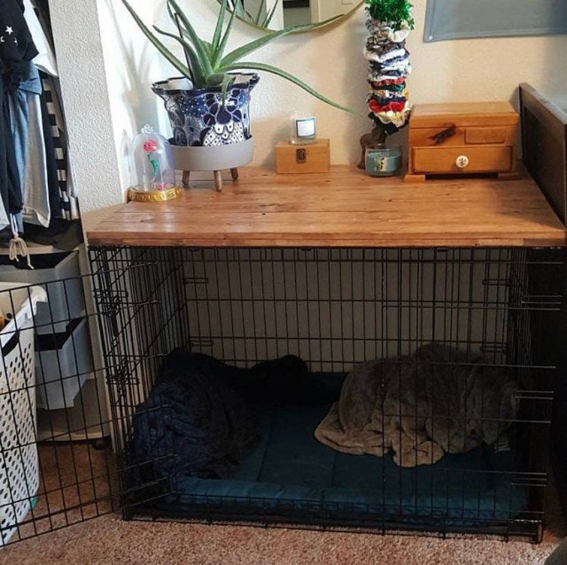 Dog Kennel Wood Table Top Dog Kennel Cover Farmhouse Dog | Etsy