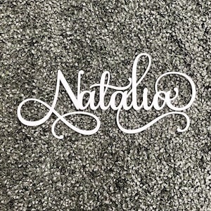 Natalia Name Sign, Wooden Name Sign, Nursery Name Sign, Family Name ...