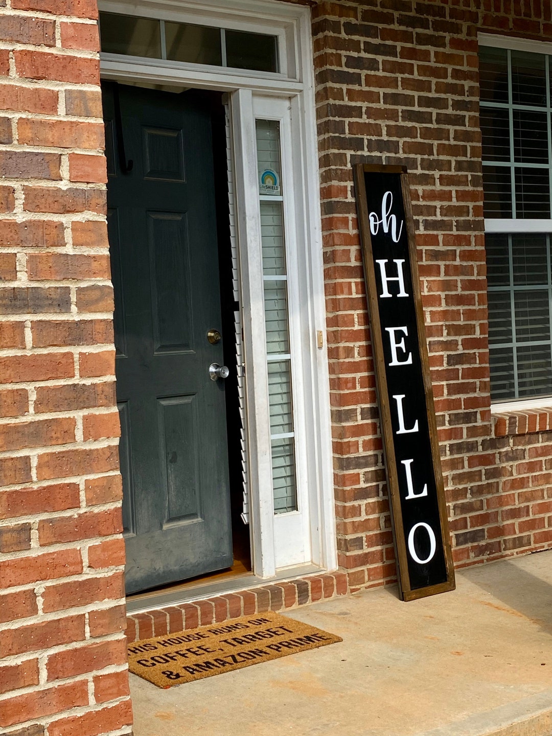 Oh Hello Porch Sign, 6 Foot Porch Sign, Welcome Sign, Farmhouse Decor ...