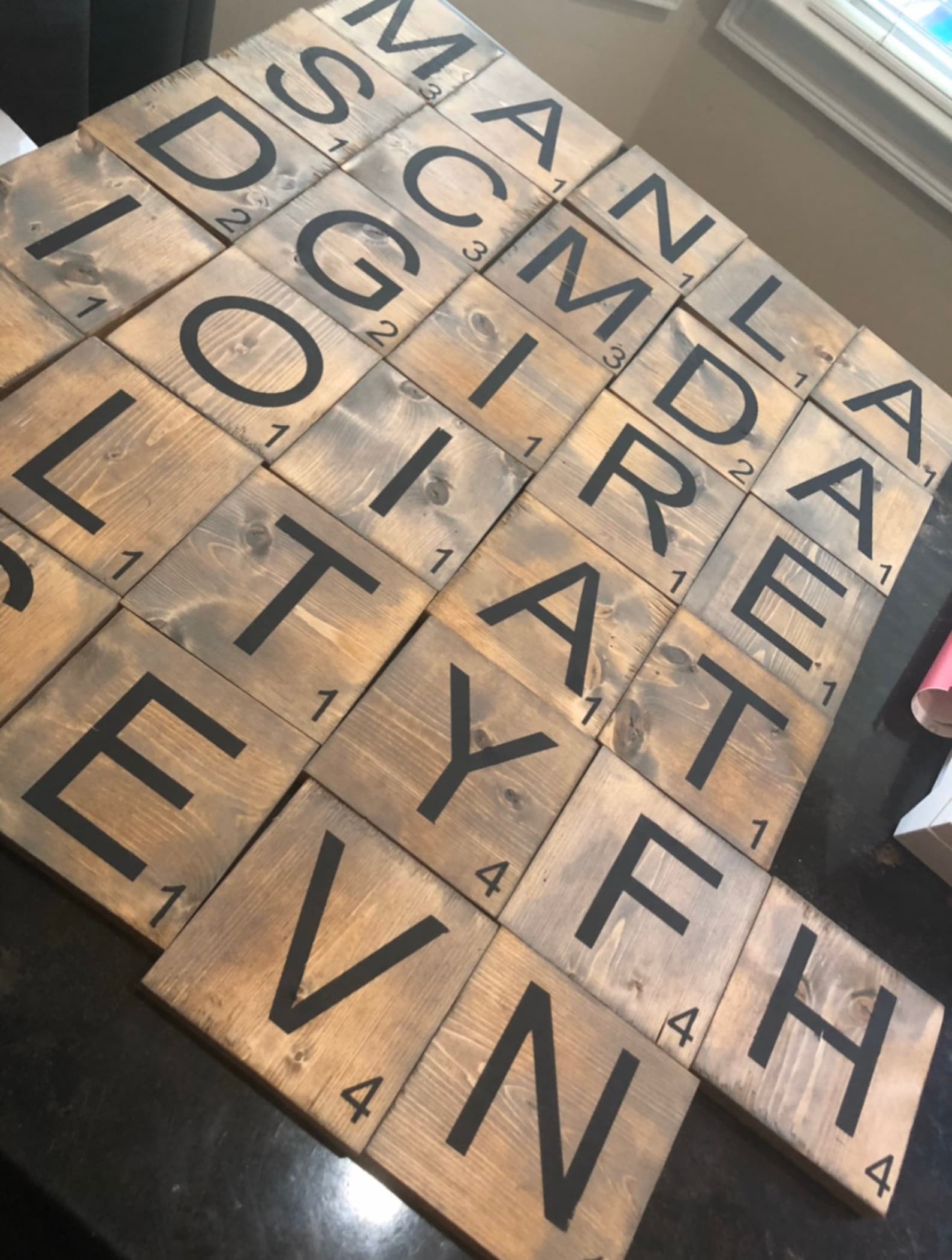 Scrabble Tiles Wall Letters Scrabble Wall Art Wood Scrabble - Etsy