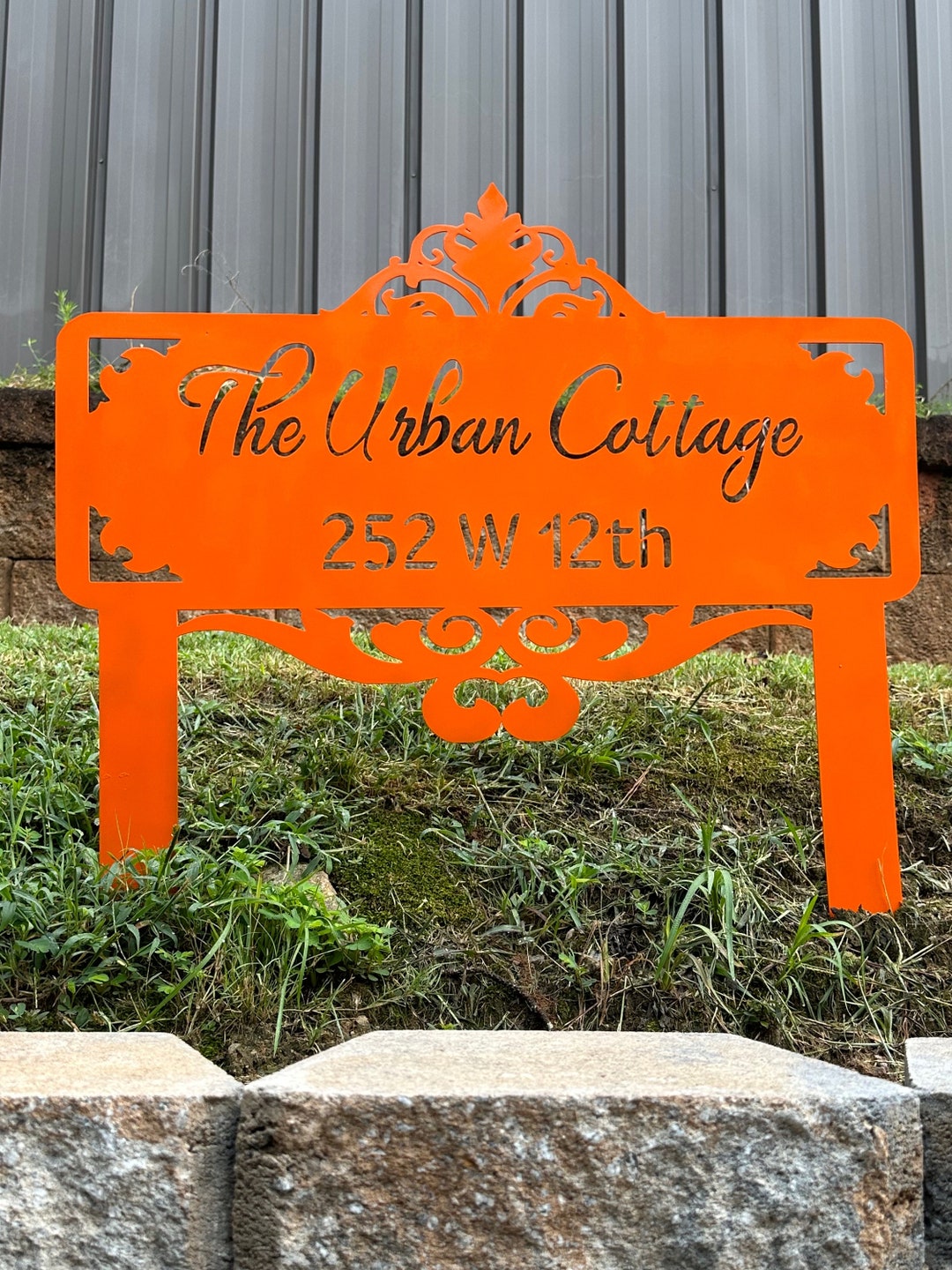 Custom Yard Sign Stake | Personalized Address Sign | Front Door Stake ...